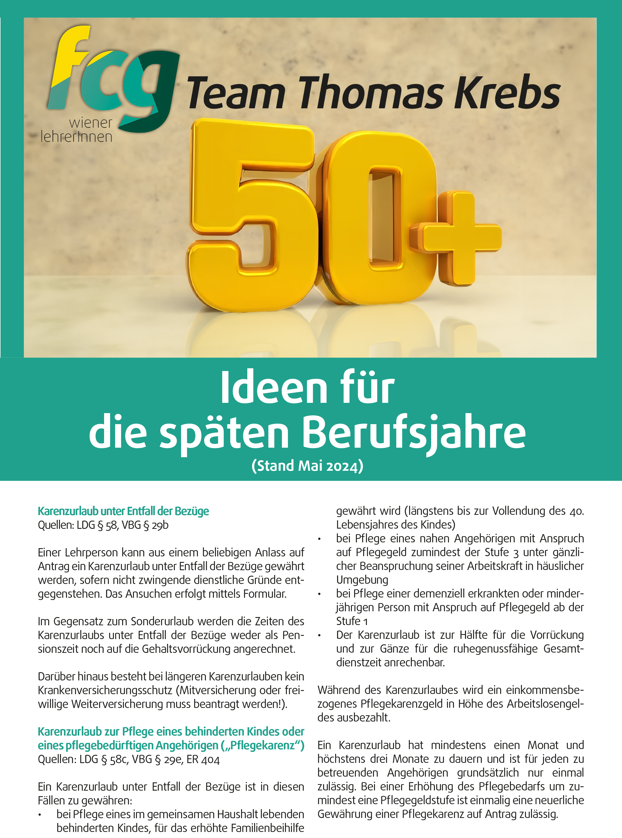fcg wiener lehrerInnen Team Thomas Krebs Dienstrecht